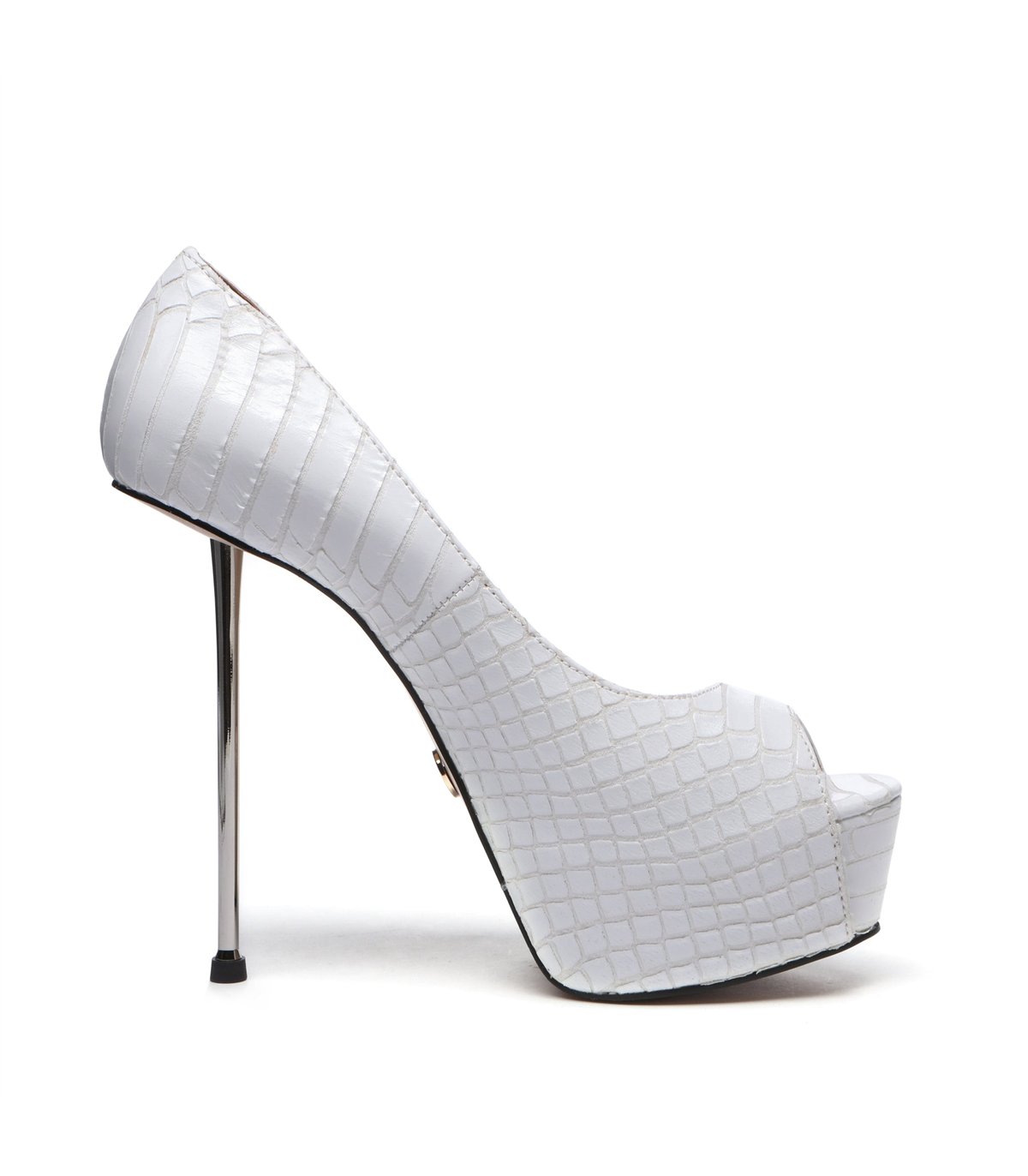 Giaro Peeptoe Plateau Pumps BELIZA Weißes Schlagenmuster online günstig ...