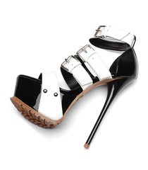 Giaro Sienna Damen Herren Plateau Sandaletten schwarz weiss online kaufen