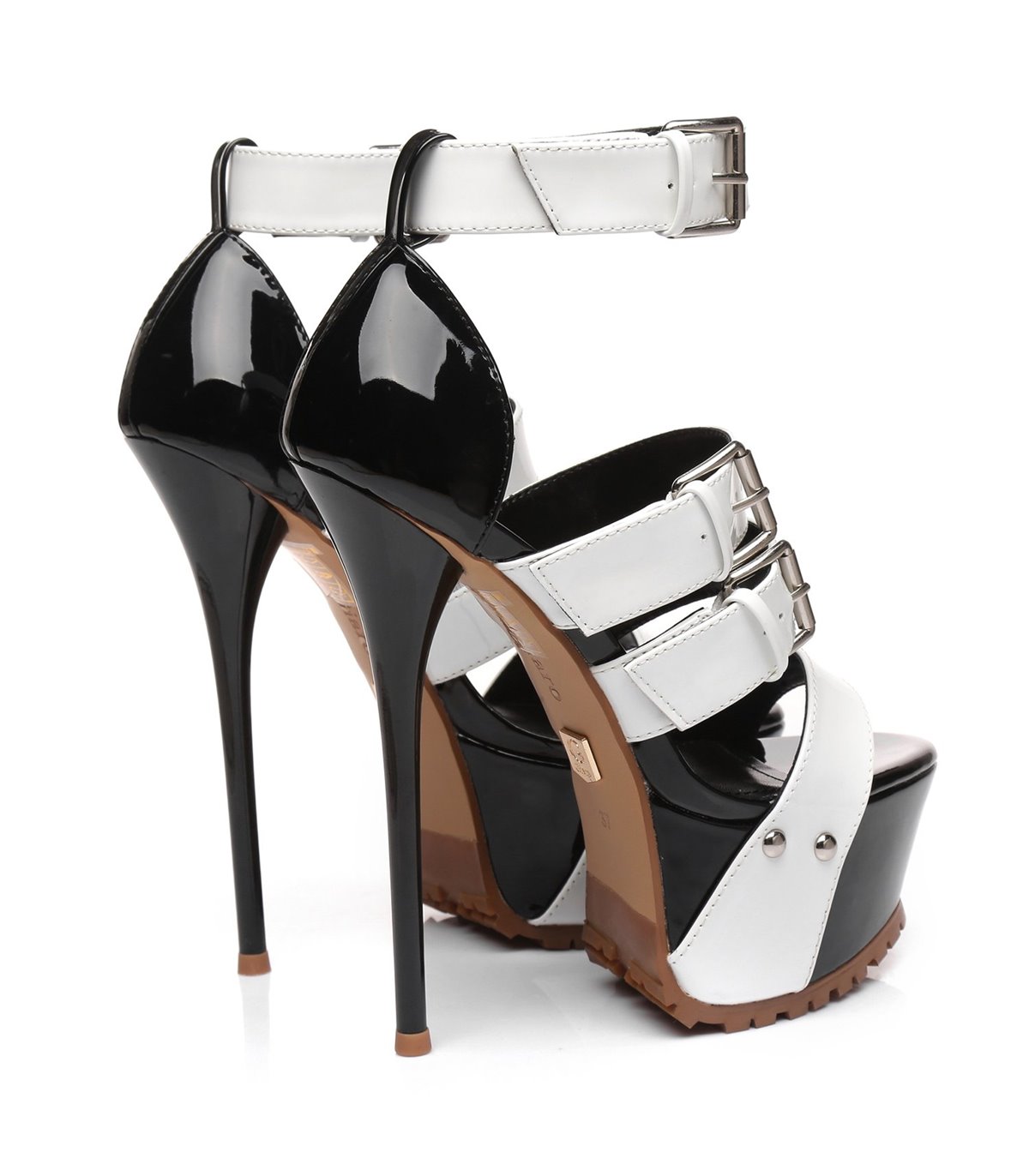 Giaro Sienna Damen Herren Plateau Sandaletten schwarz weiss online kaufen