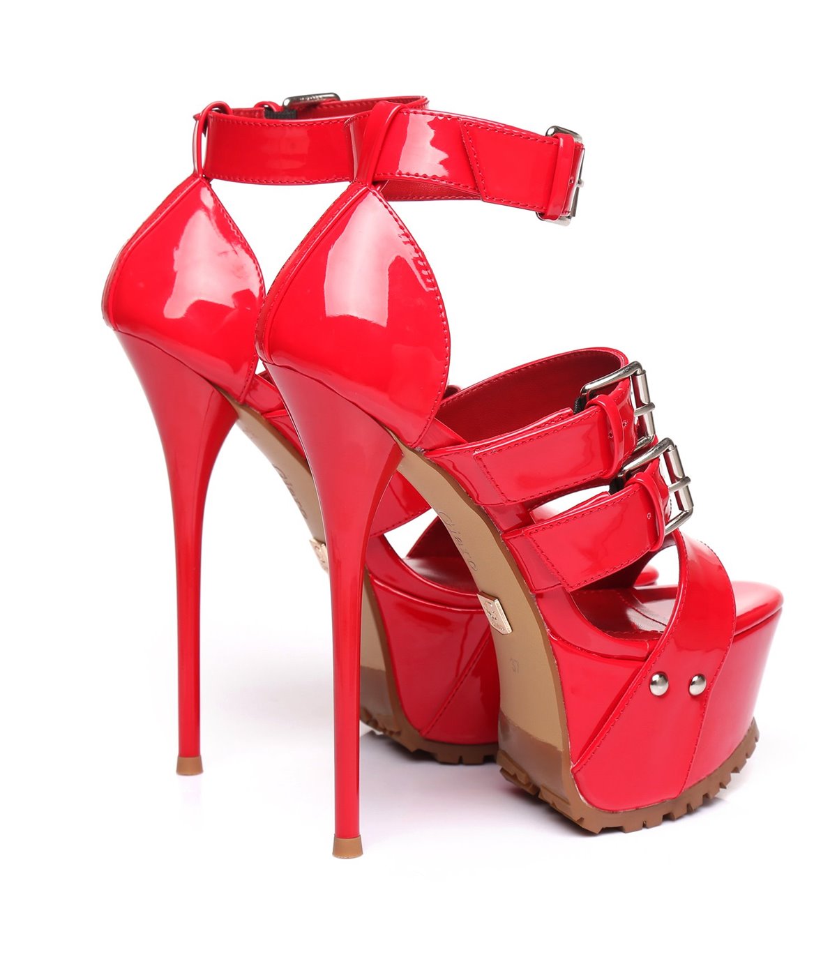 Giaro Sienna Damen Herren Plateau Sandaletten Rot Lack online günstig ...